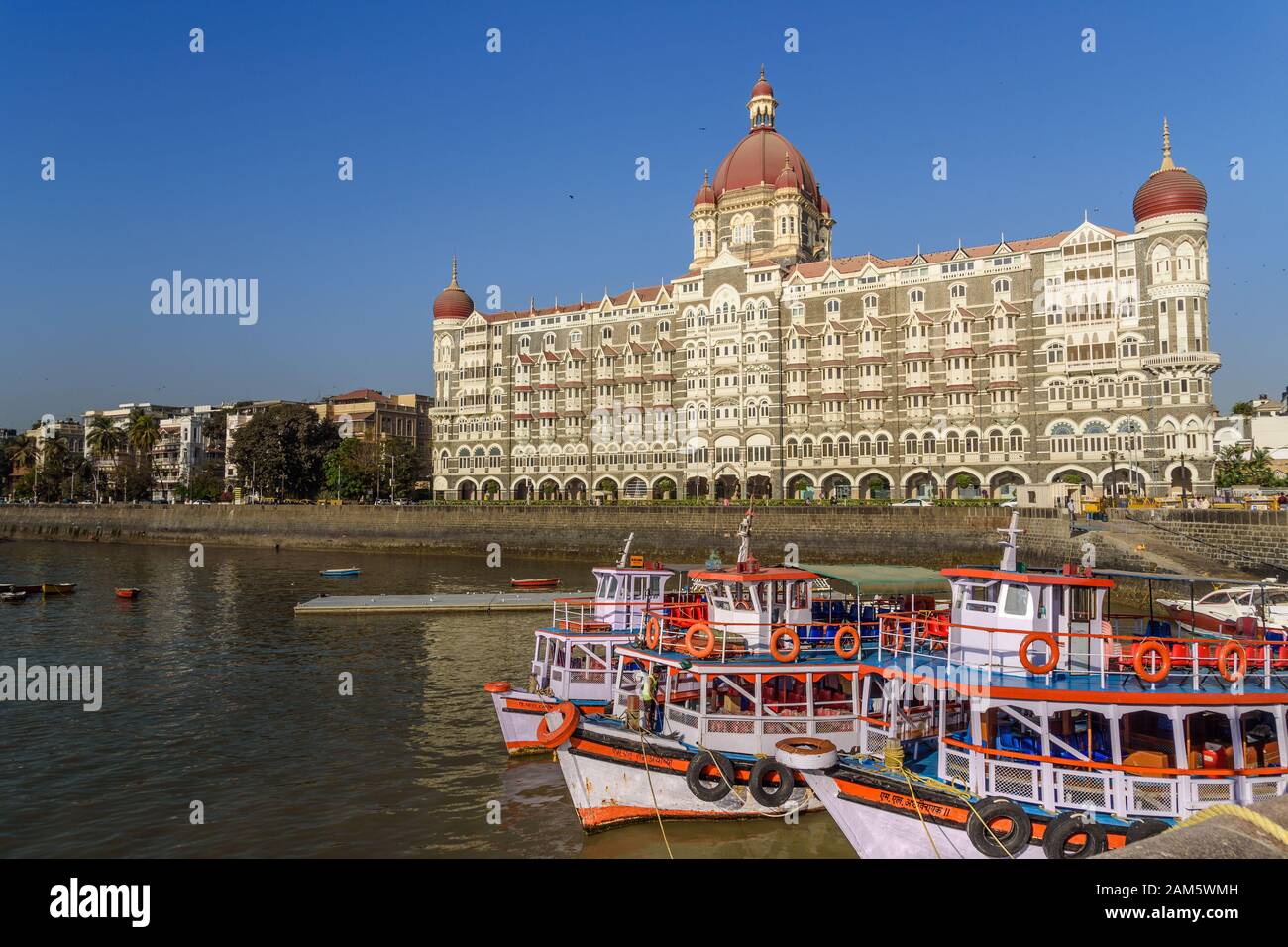 Taj Mahal Palace Hotel in Colaba region of Mumbai. India Stock Photo ...