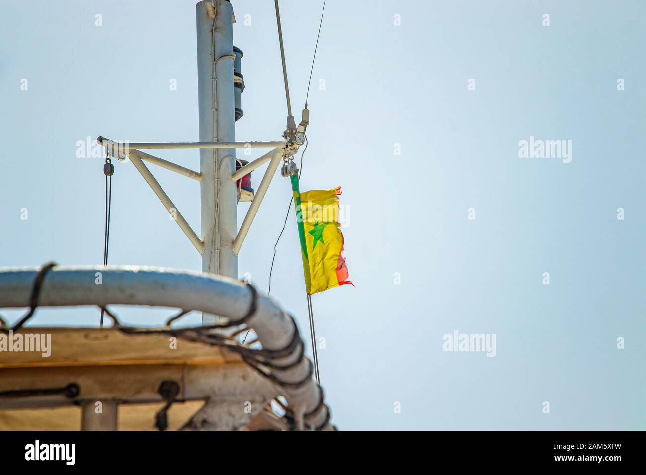 Ship flag africa hi-res stock photography and images - Alamy