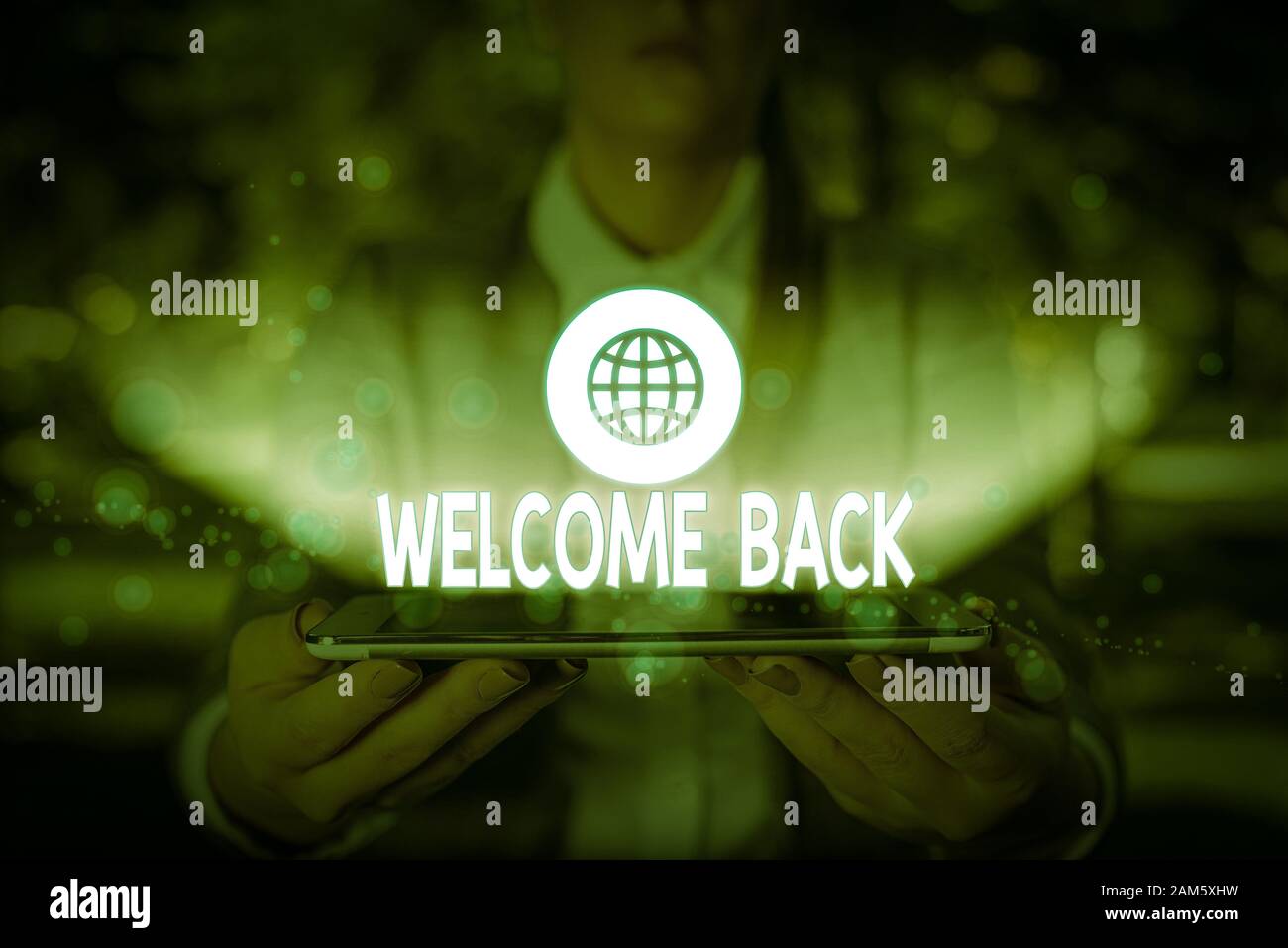 Writing note showing Welcome Back. Business concept for something back ...