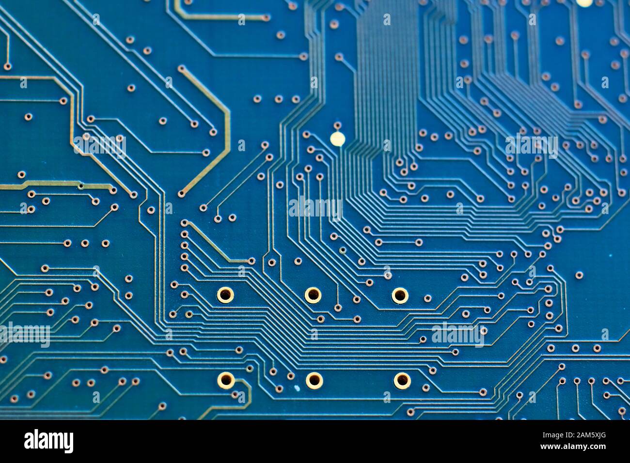 printed circuit Board with chips and radio components electronics Stock ...