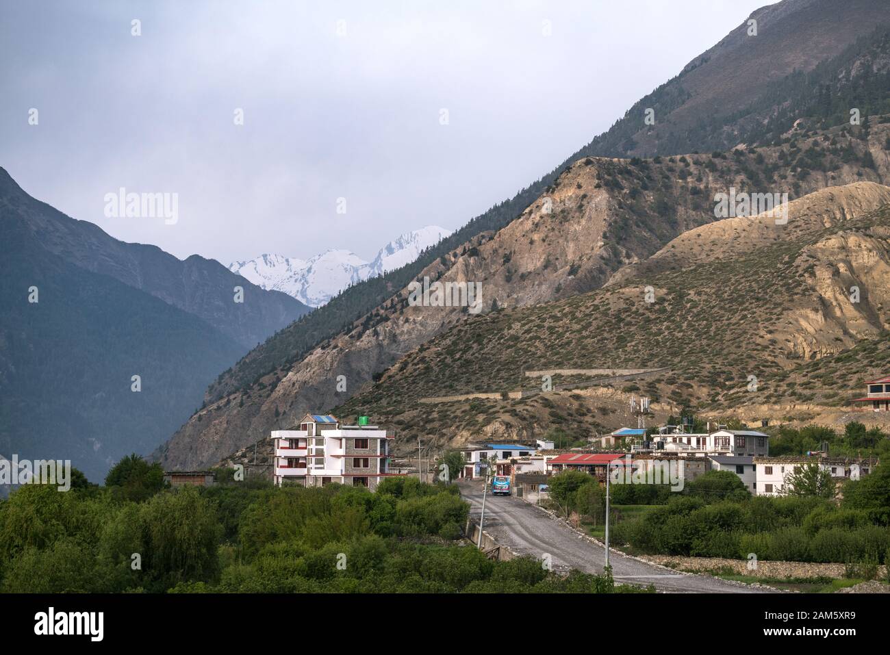 Small village Marpha in Mustang district, Nepal Stock Photo - Alamy
