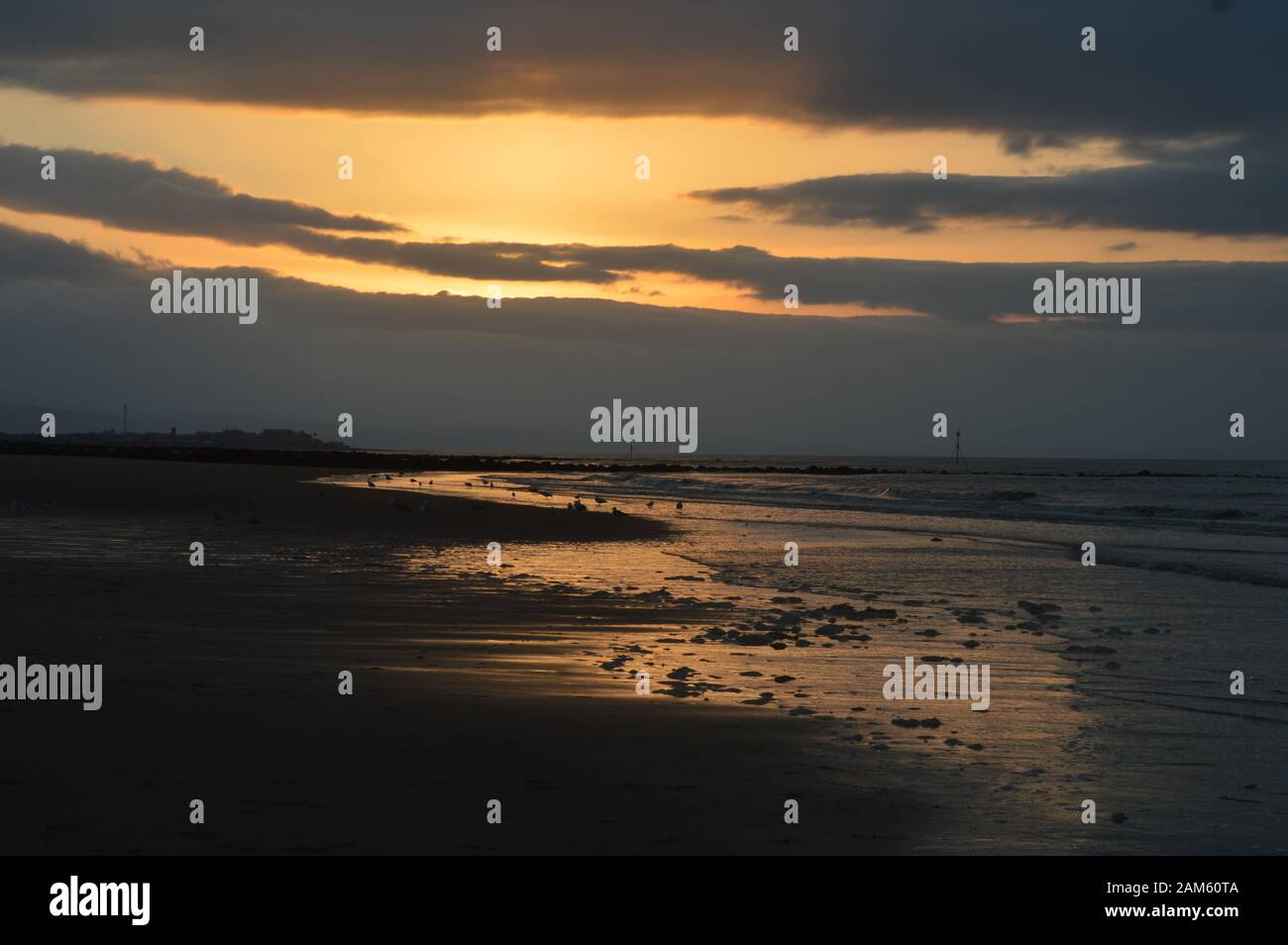 Prestatyn beach. North Wales, United Kingdom Stock Photo - Alamy