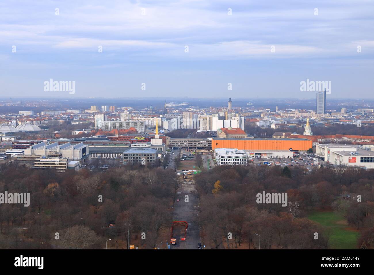 Panorama tower leipzig aerial hi-res stock photography and images - Alamy