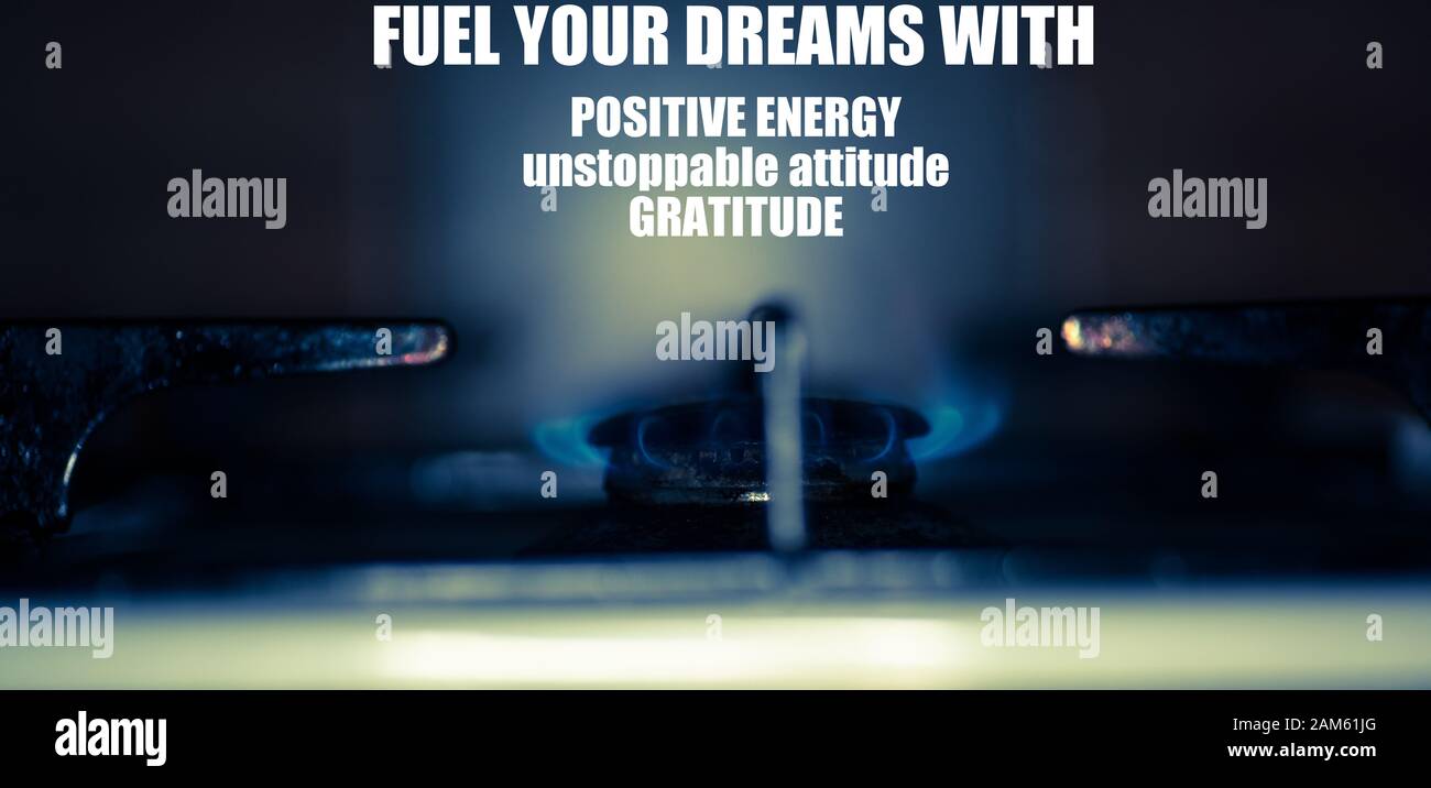 Inspirational quote - Fuel your dreams with positive energy ...