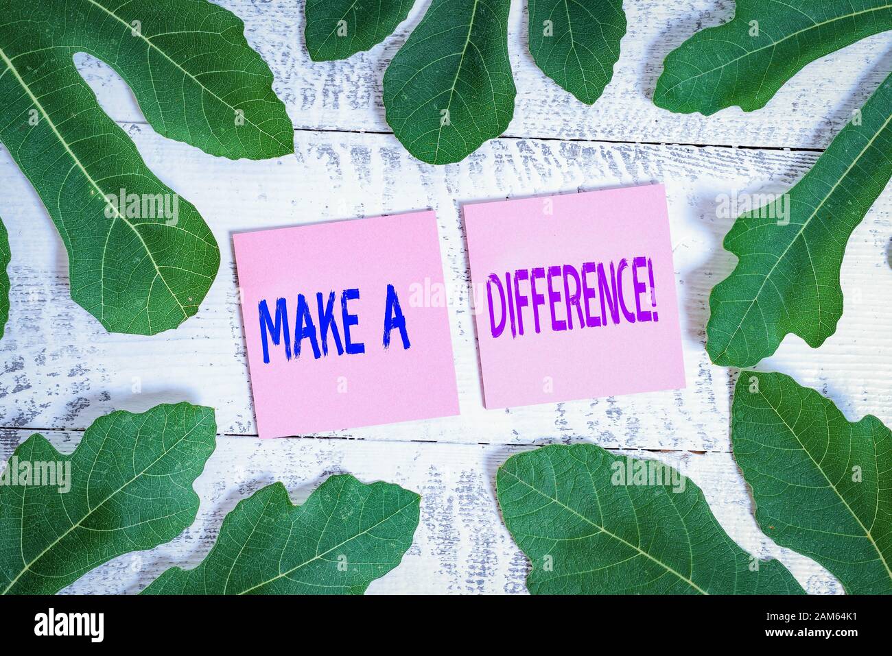Word writing text Make A Difference. Business photo showcasing have ...