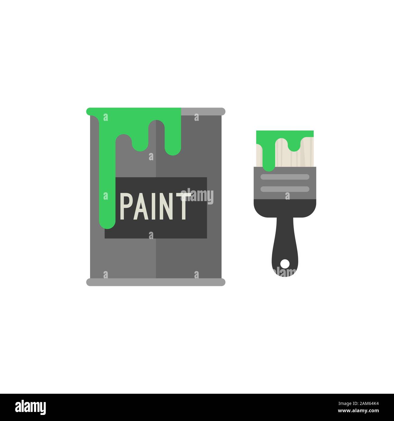 Blue paint bucket Stock Vector Images - Alamy