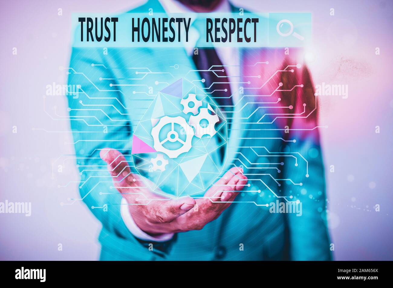 Word writing text Trust Honesty Respect. Business photo showcasing ...