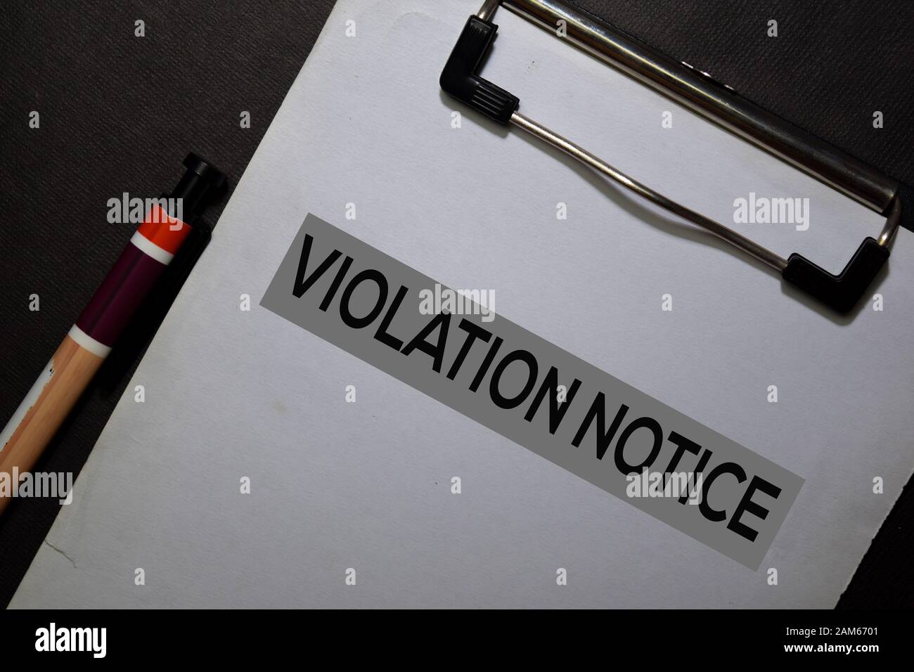 Violation notice stamp hi-res stock photography and images - Alamy