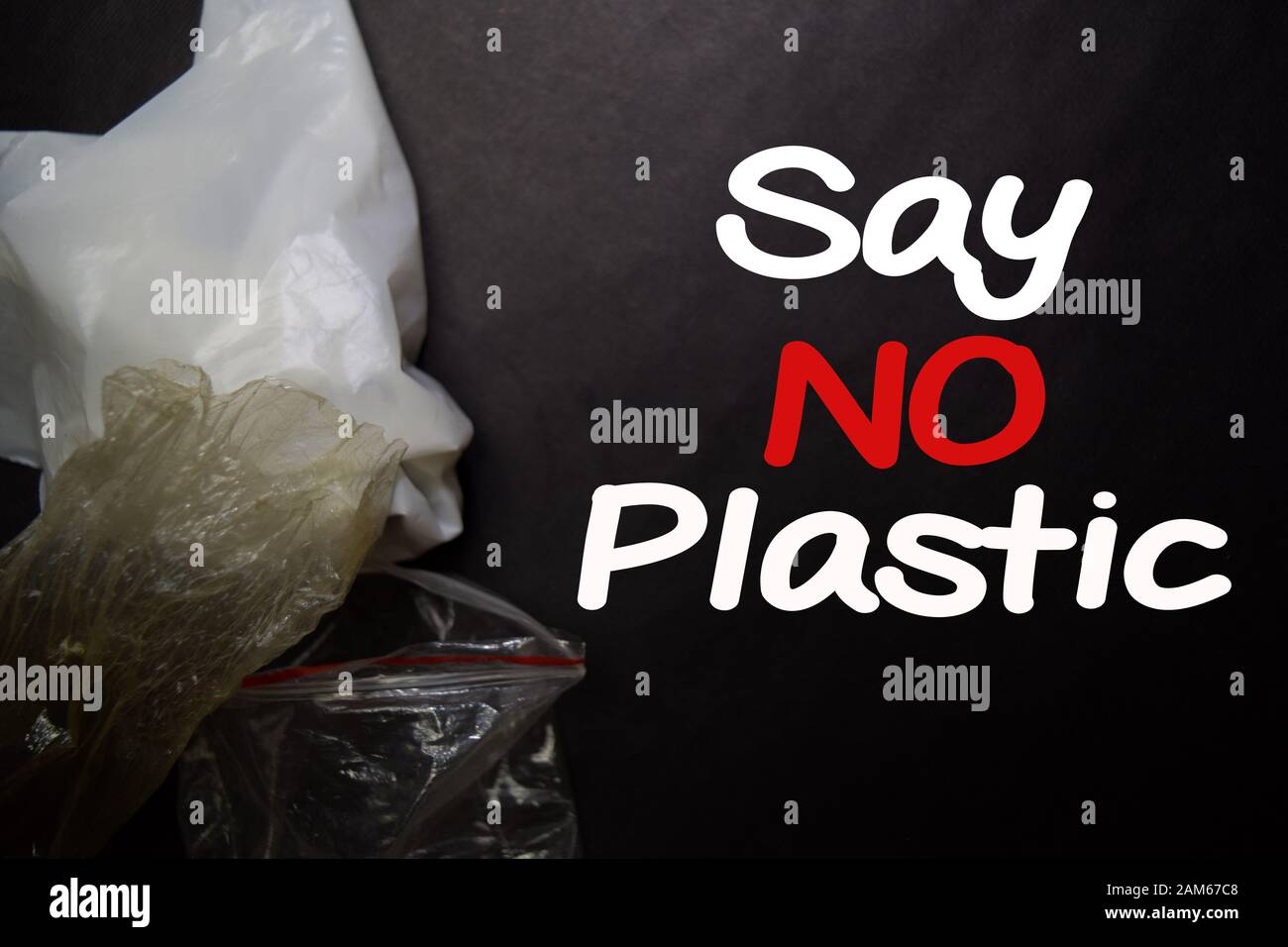 Say no to plastic bags hi-res stock photography and images - Alamy