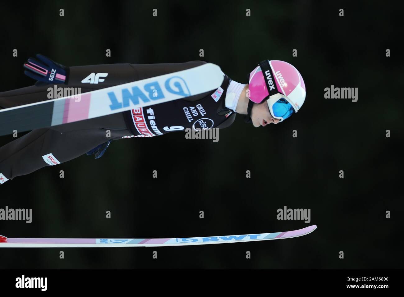 Predazzo, Italy. 11th Jan 2020.FIS Ski Jumping World Cup in Predazzo ...