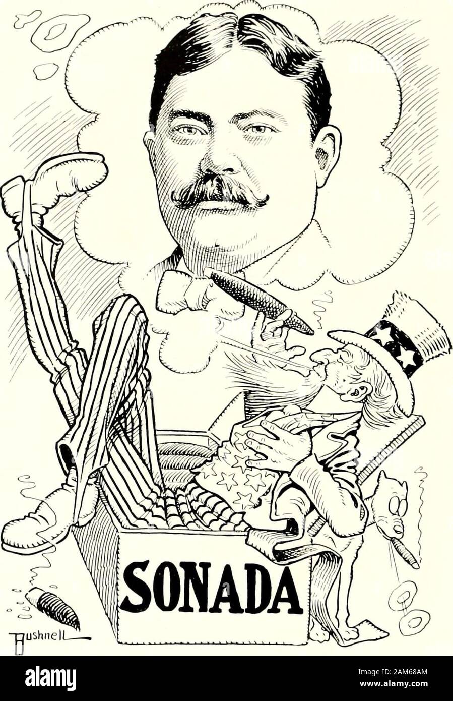 A gallery of pen sketches in black and white of "Cincinnatians as we ...