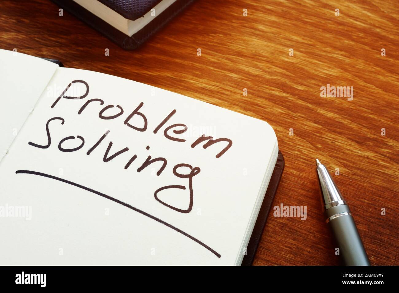 Problem Solving written inscription on the sheet Stock Photo - Alamy