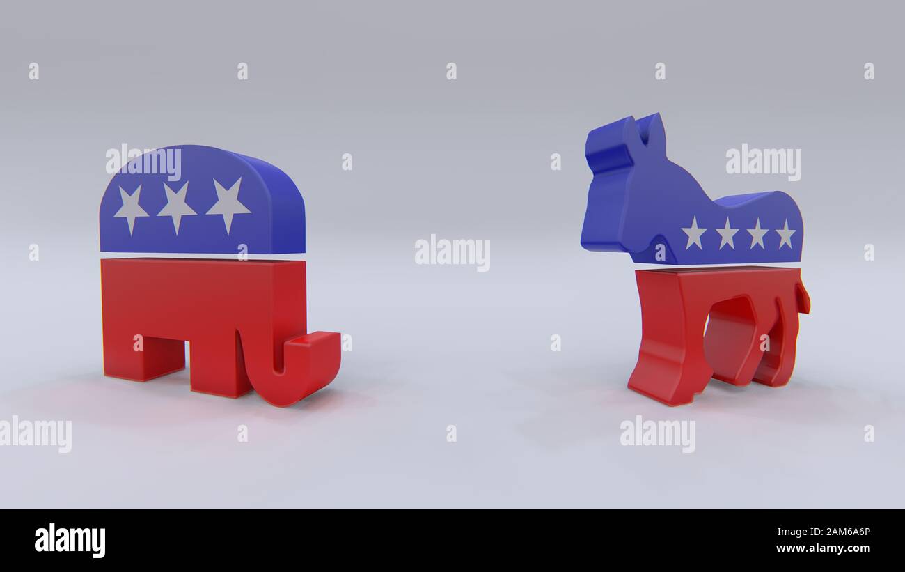 Usa political parties symbols hi-res stock photography and images - Alamy