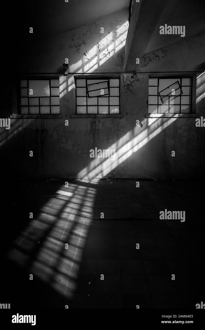 Old abandoned bread factory, in Makronisos island, Greece, Europe Stock ...