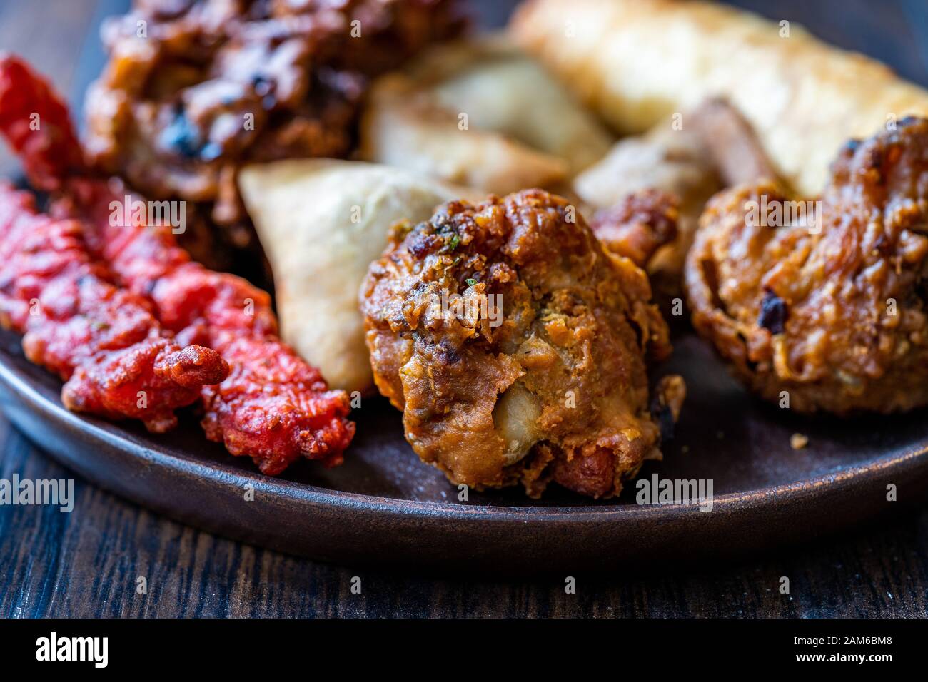 Rava Bhajj or bhajiya also known as suji Pakoda or semolina Pakora with ...