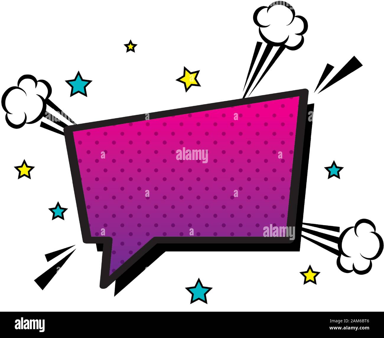 speech bubble pop art style Stock Vector Image & Art - Alamy