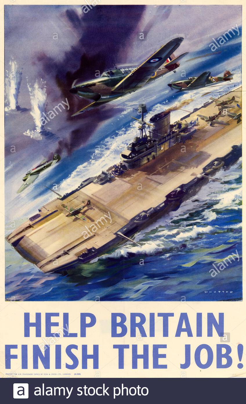 British World War 2 Public Information Propaganda poster Stock Photo ...