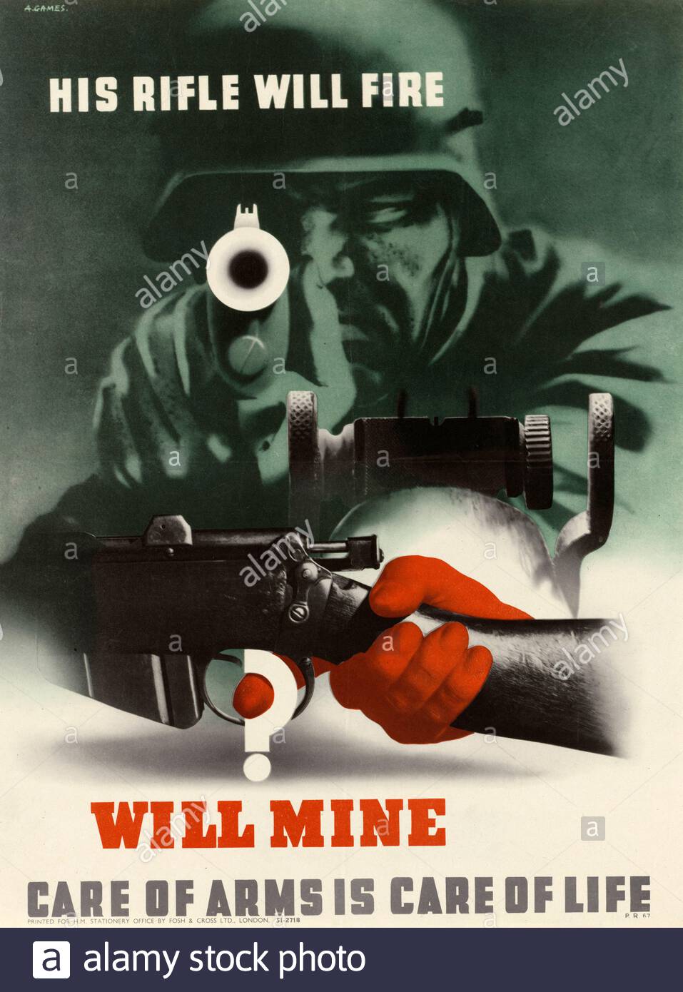 British World War 2 Public Information Propaganda poster Stock Photo ...