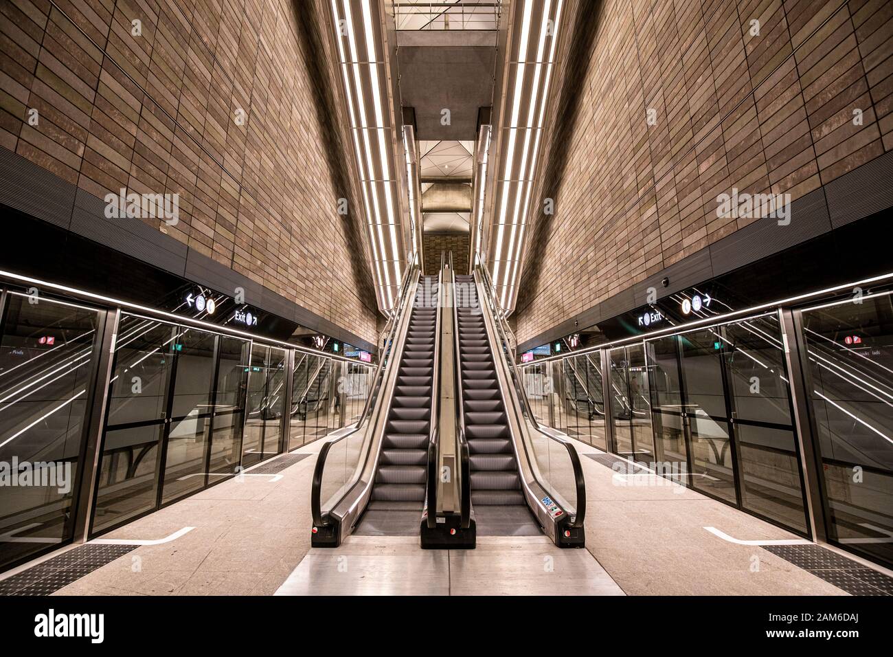 Copenhagen Metro Station Stock Photo - Alamy