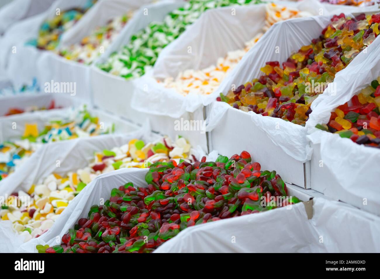 Many containers with candy hi-res stock photography and images - Alamy