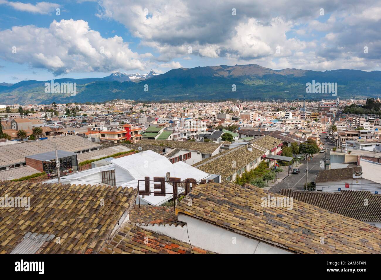 The town of Riobamba in Ecuador Stock Photo - Alamy