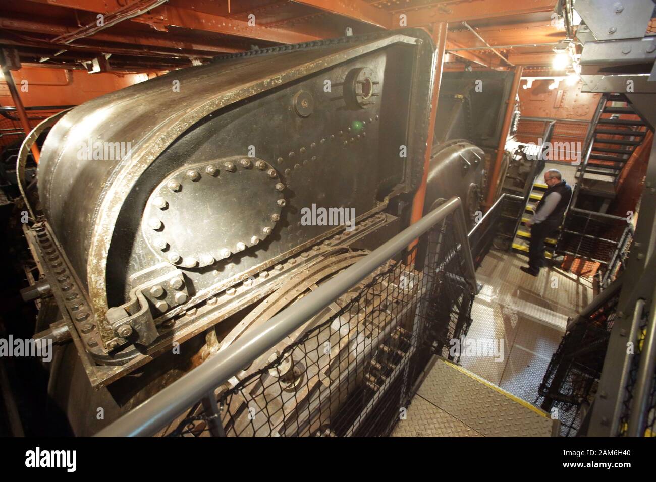 One of the many areas to explore inside HMS Caroline, Wednesday July ...