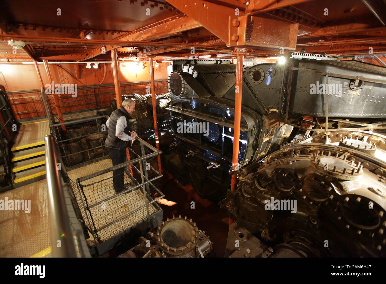 Pyrotechnics with realistic engine sounds bring the engine room alive ...