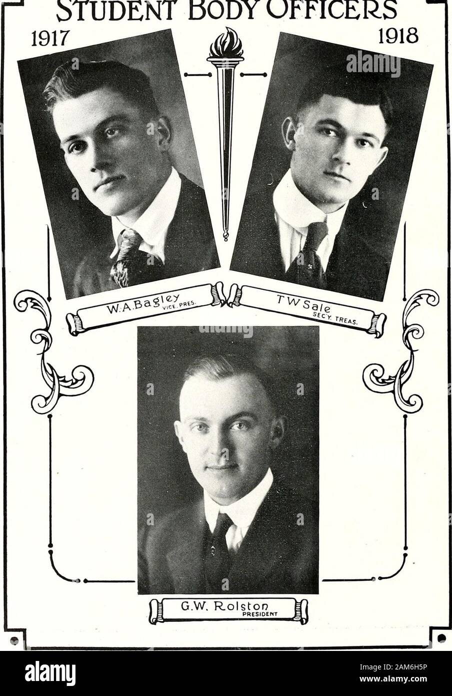 X-ray . ^r P Student Body officers 1917 m A ito^ 1918. ^ Stock Photo ...