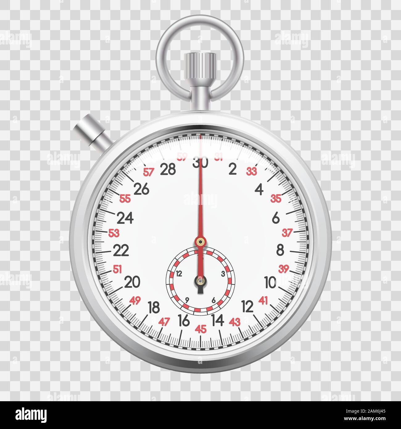 Realistic chronometer isolated on white background Stock Vector Image ...