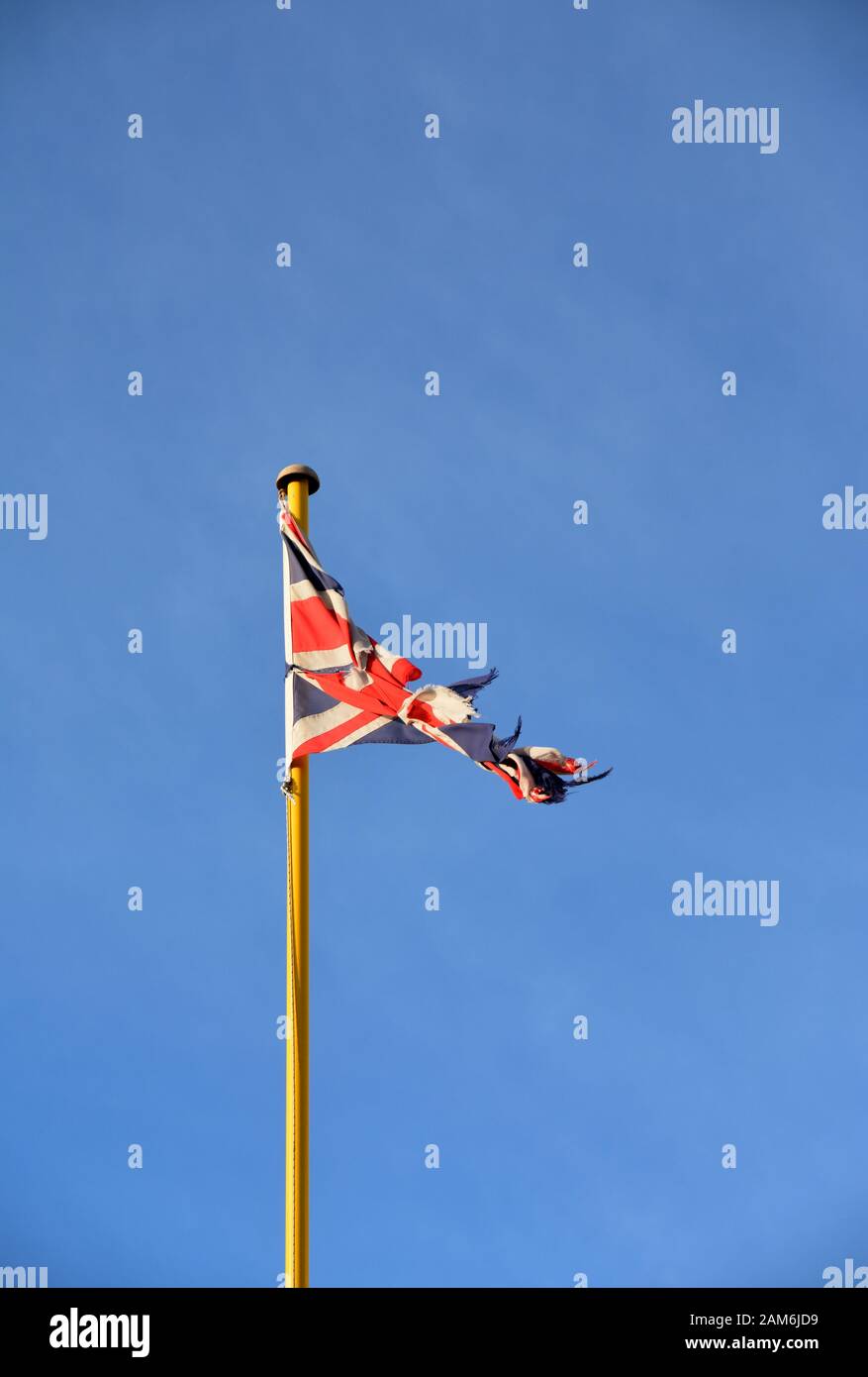 Torn and tattered union jack flag hi-res stock photography and images ...