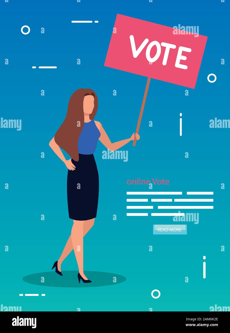Woman casting vote polling Stock Vector Images - Alamy