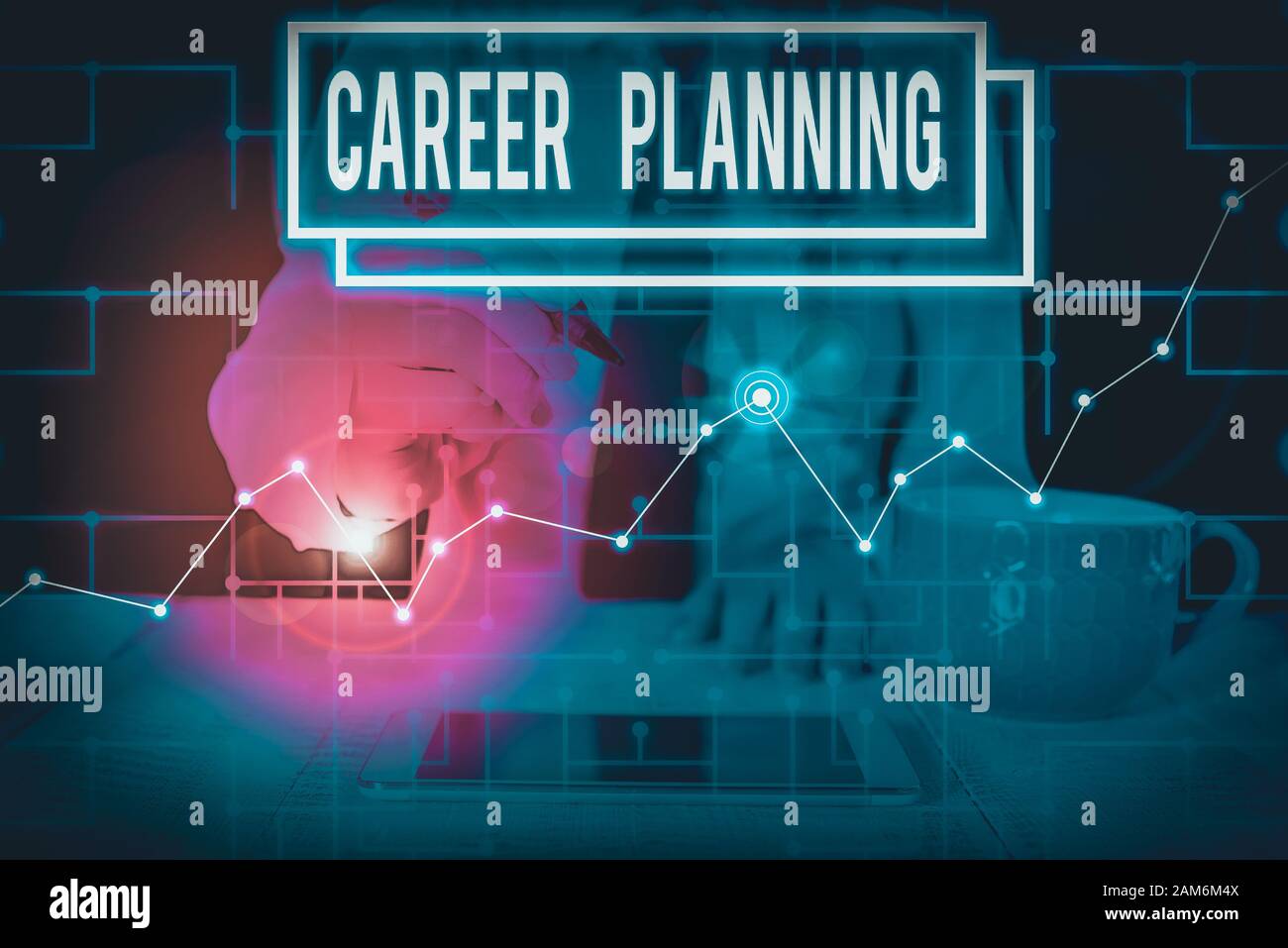 Writing note showing Career Planning. Business concept for ...