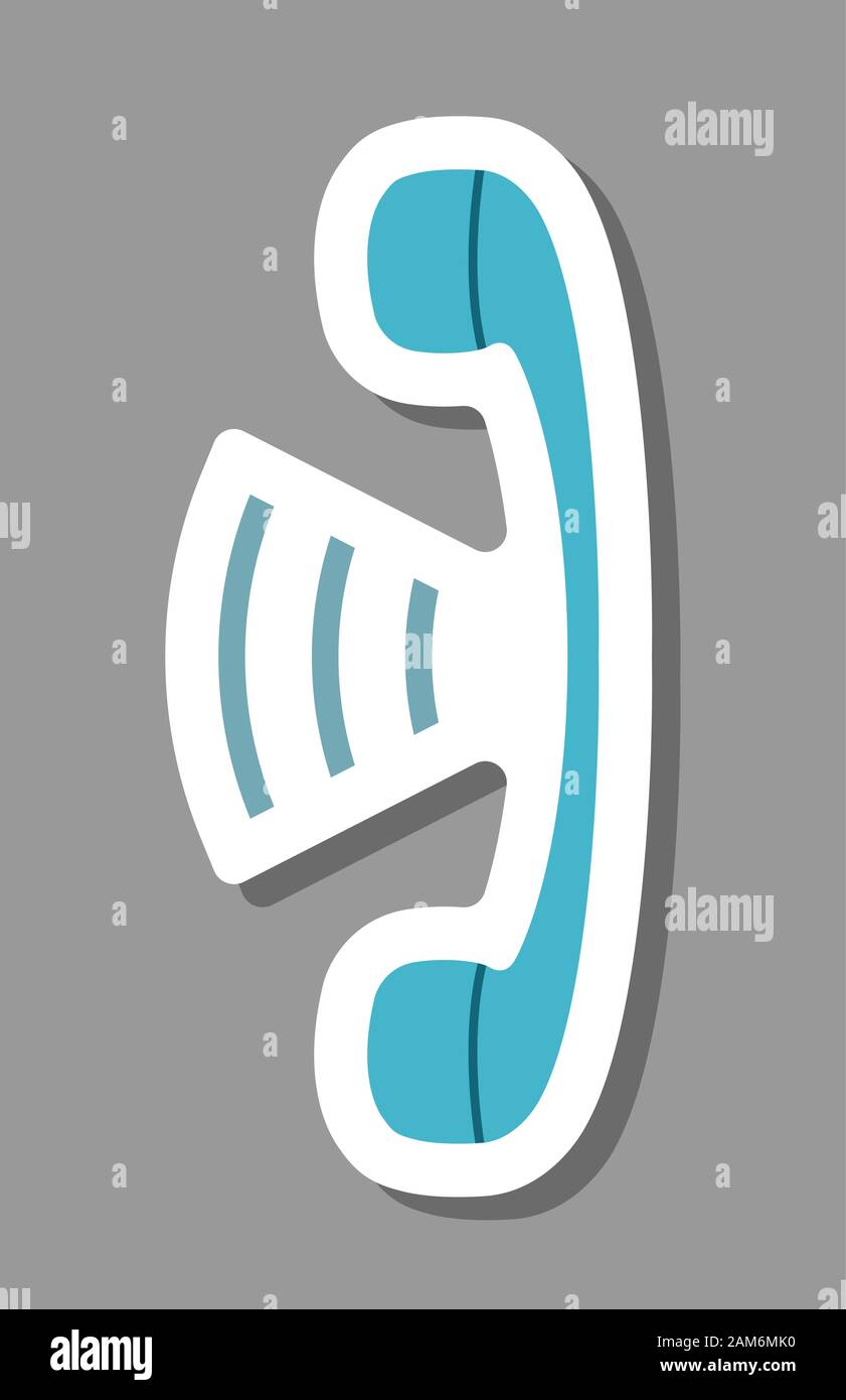 Old telephone in shadows Stock Vector Images - Alamy