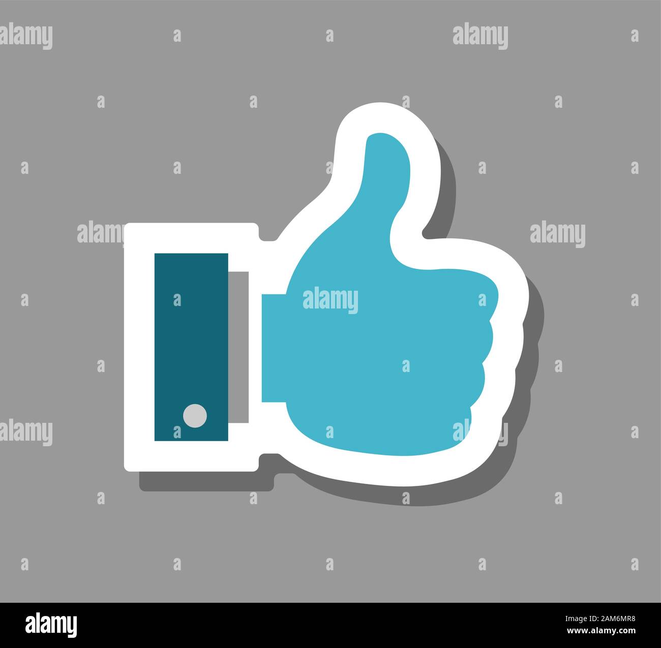 Social media like icon for presentation symbols. All the objects ...