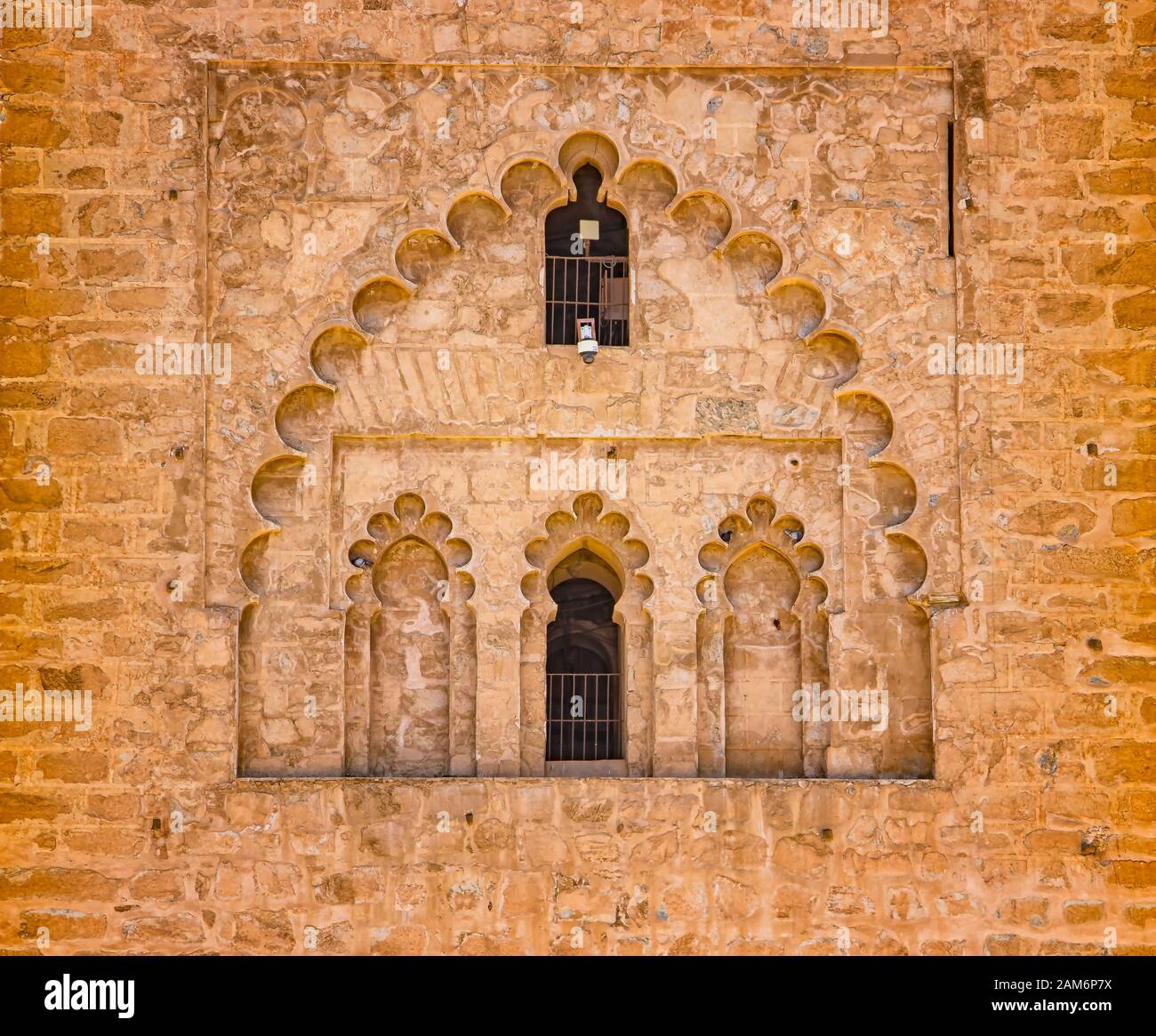 Detail of Islamic Mosque. It is an old architectural building in the ...