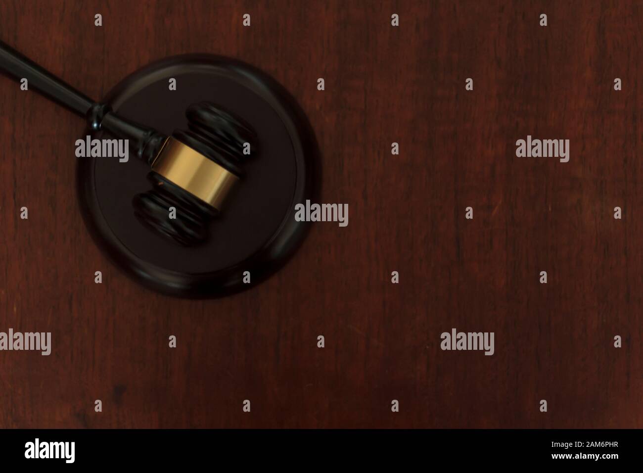 Top view wooden gavel hi-res stock photography and images - Alamy