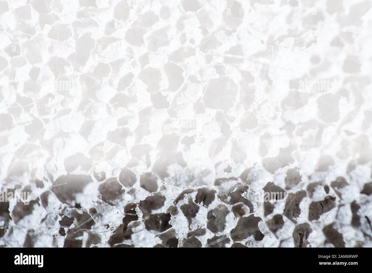 Foam concrete blocks wall closeup. Lightweight construction brick ...