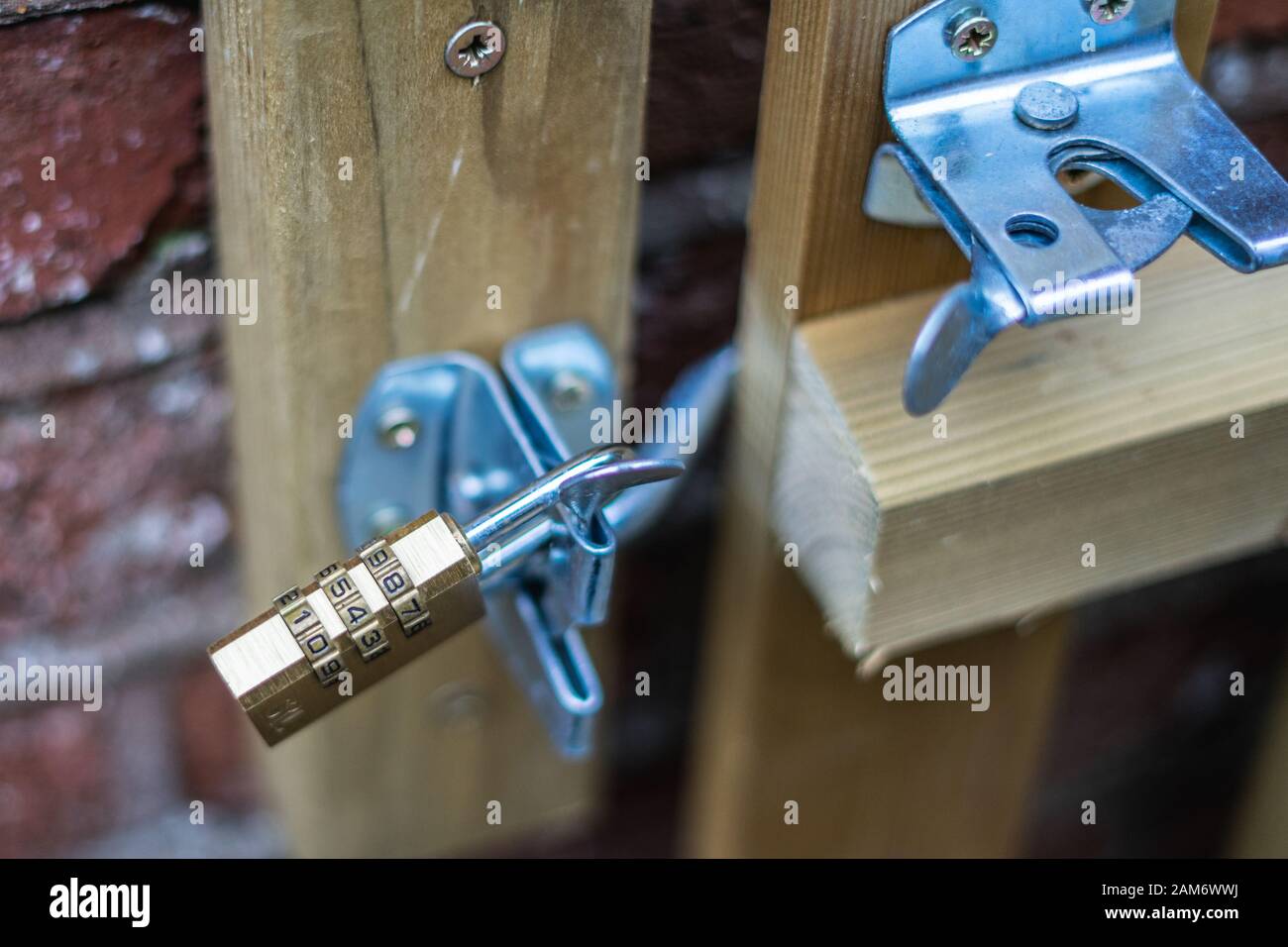 Security gate locks hi-res stock photography and images - Alamy