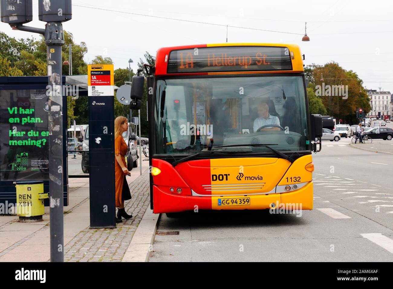 Yellow bus copenhagen hi-res stock photography and images - Alamy
