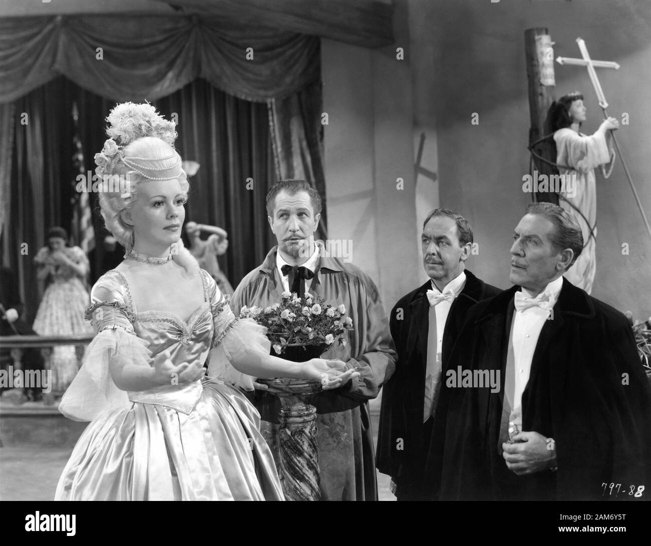 VINCENT PRICE and PAUL CAVANAGH ( at far right) in HOUSE OF WAX 1953 ...