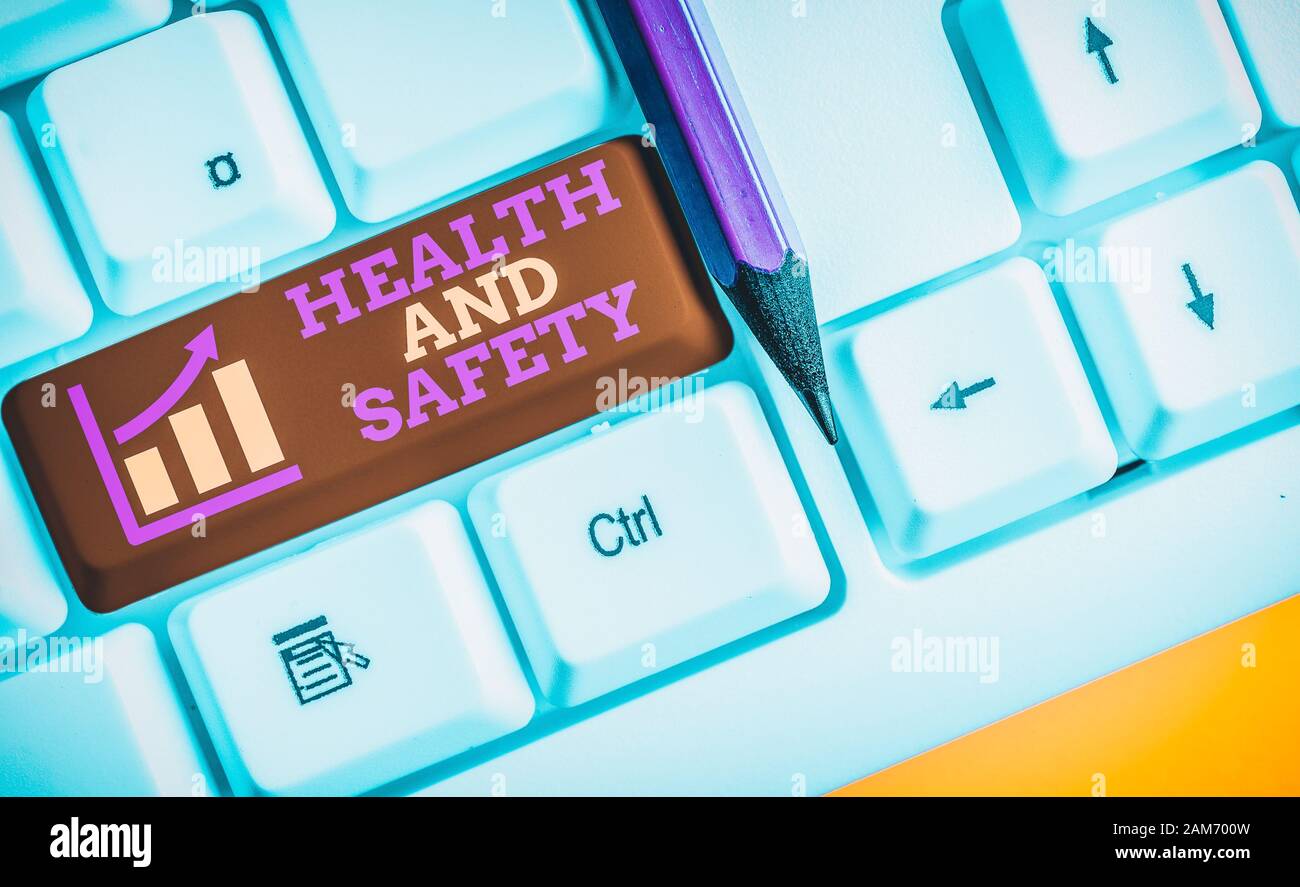 Text sign showing Health And Safety. Business photo text procedures ... Text sign showing Health And Safety. Business photo text procedures ...
