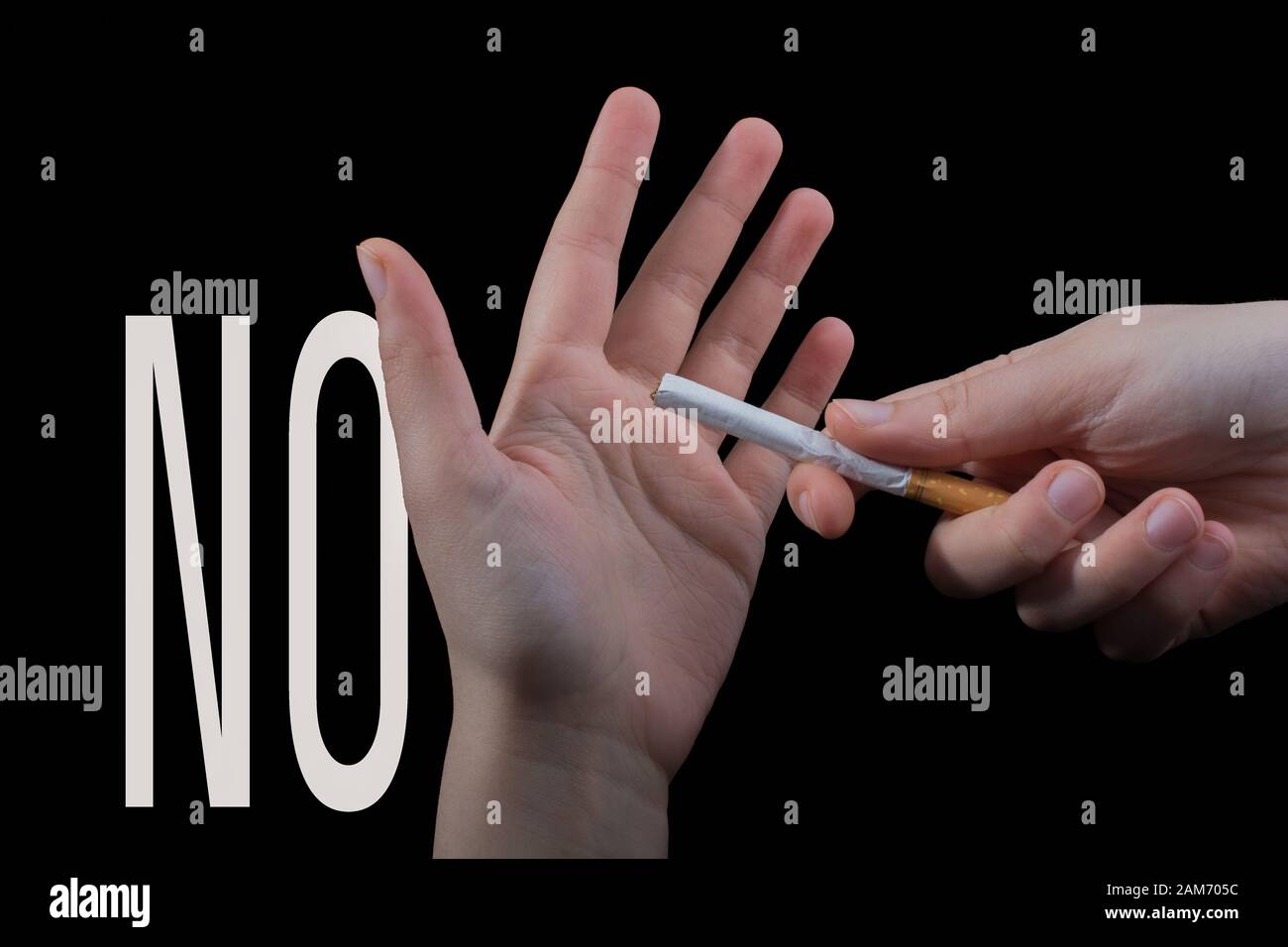 World No Tobacco Day poster for say no smoking concept Stock Photo - Alamy