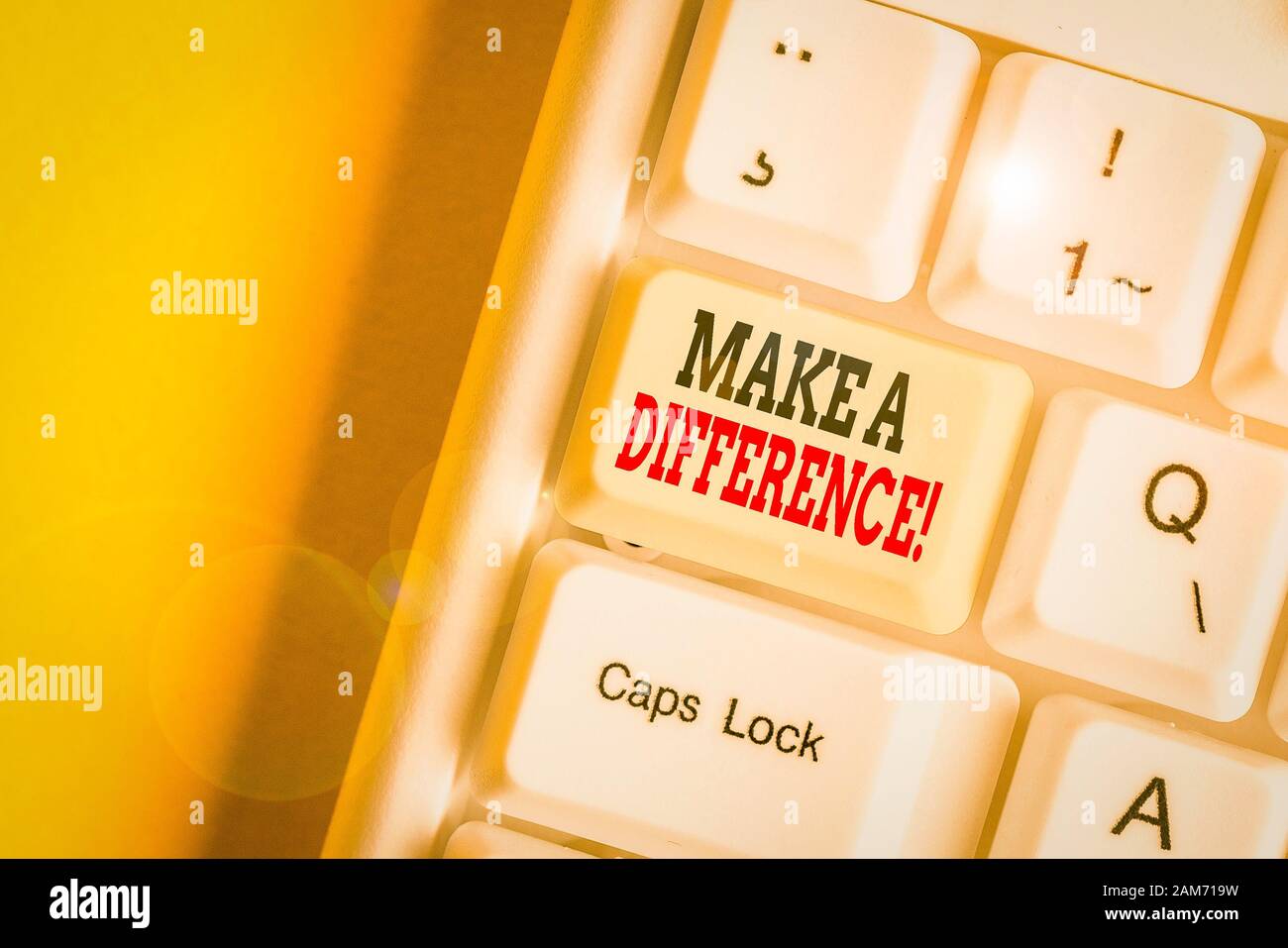Conceptual hand writing showing Make A Difference. Concept meaning have ...
