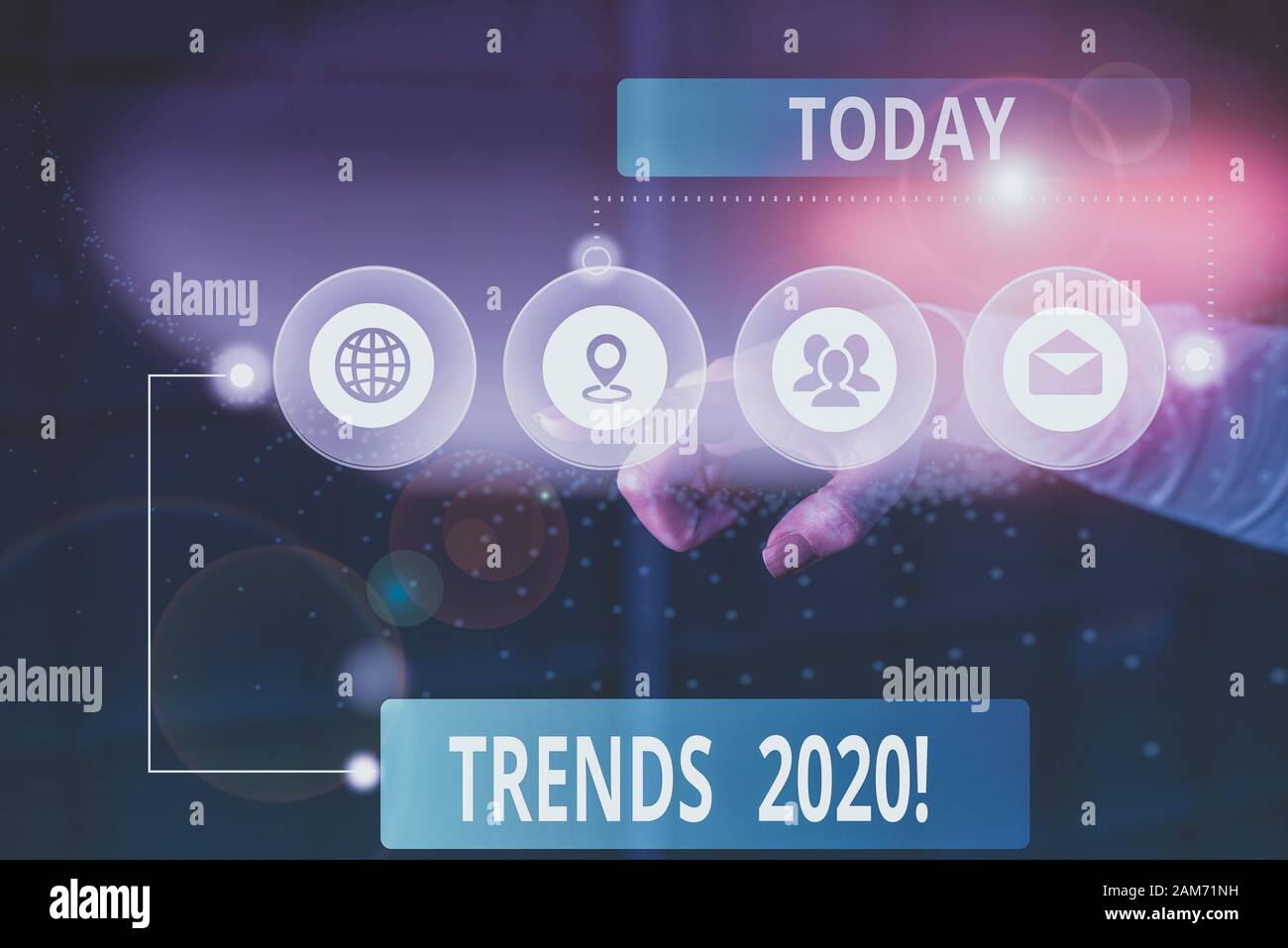 Handwriting text Trends 2020. Conceptual photo general direction in ...