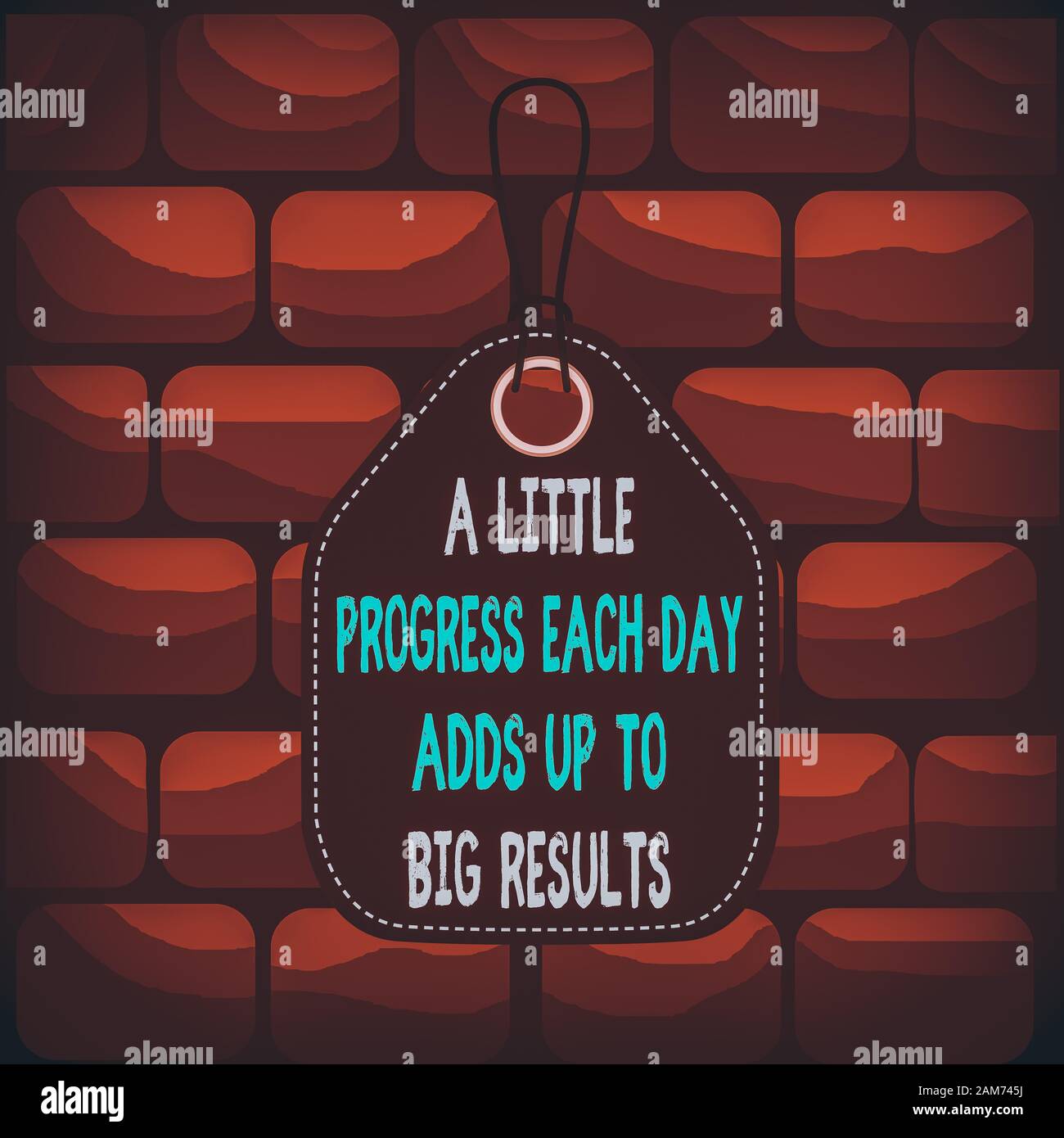 Handwriting text A Little Progress Each Day Adds Up To Big Results. Conceptual photo Step by ...