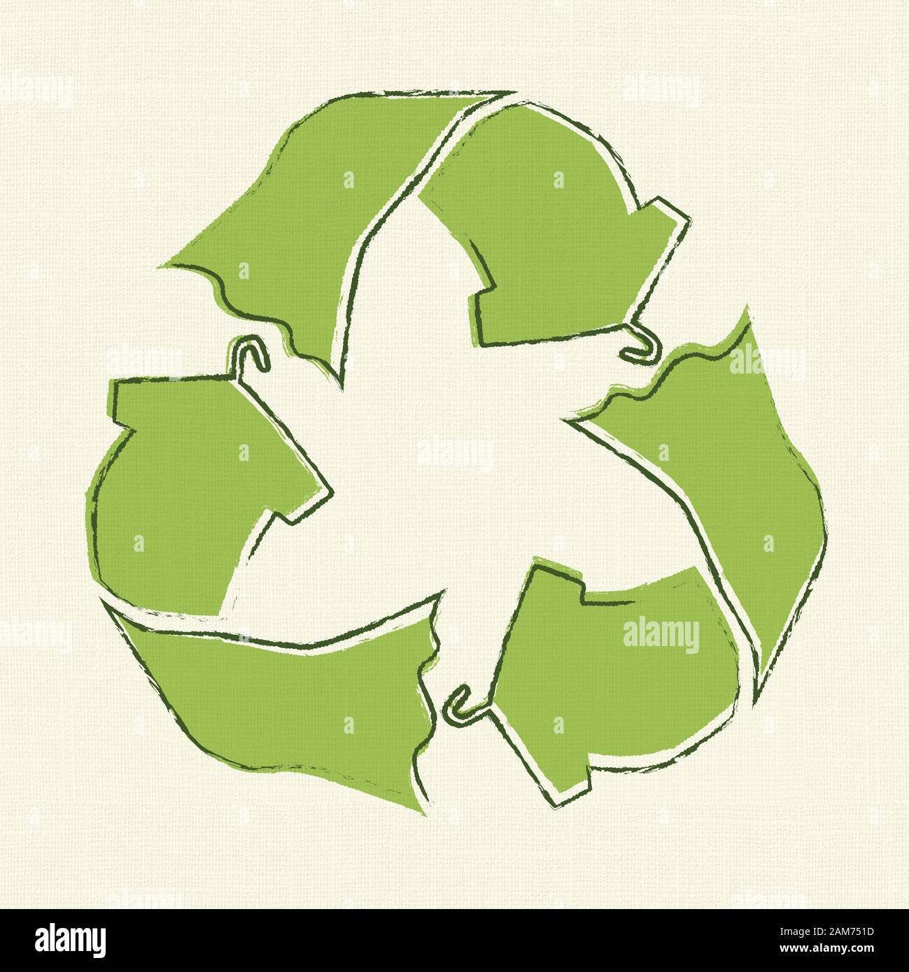 Sketch doodle recycle textiles, reuse clothes symbol isolated on off ...