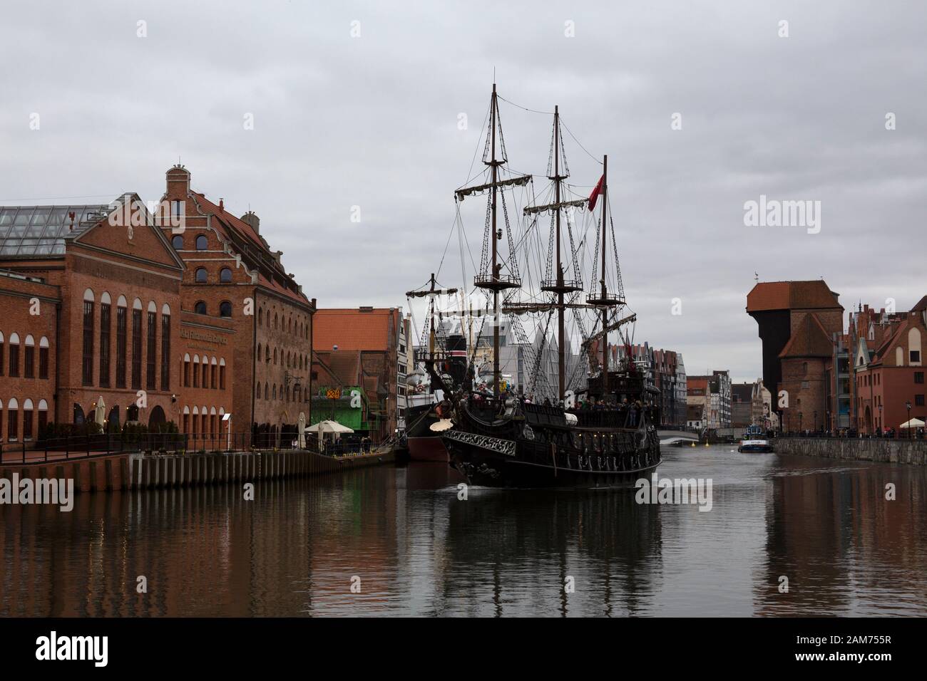 Statek Pirat - the Pirate ship - for tourist cruises in Gdanks, Poland ...
