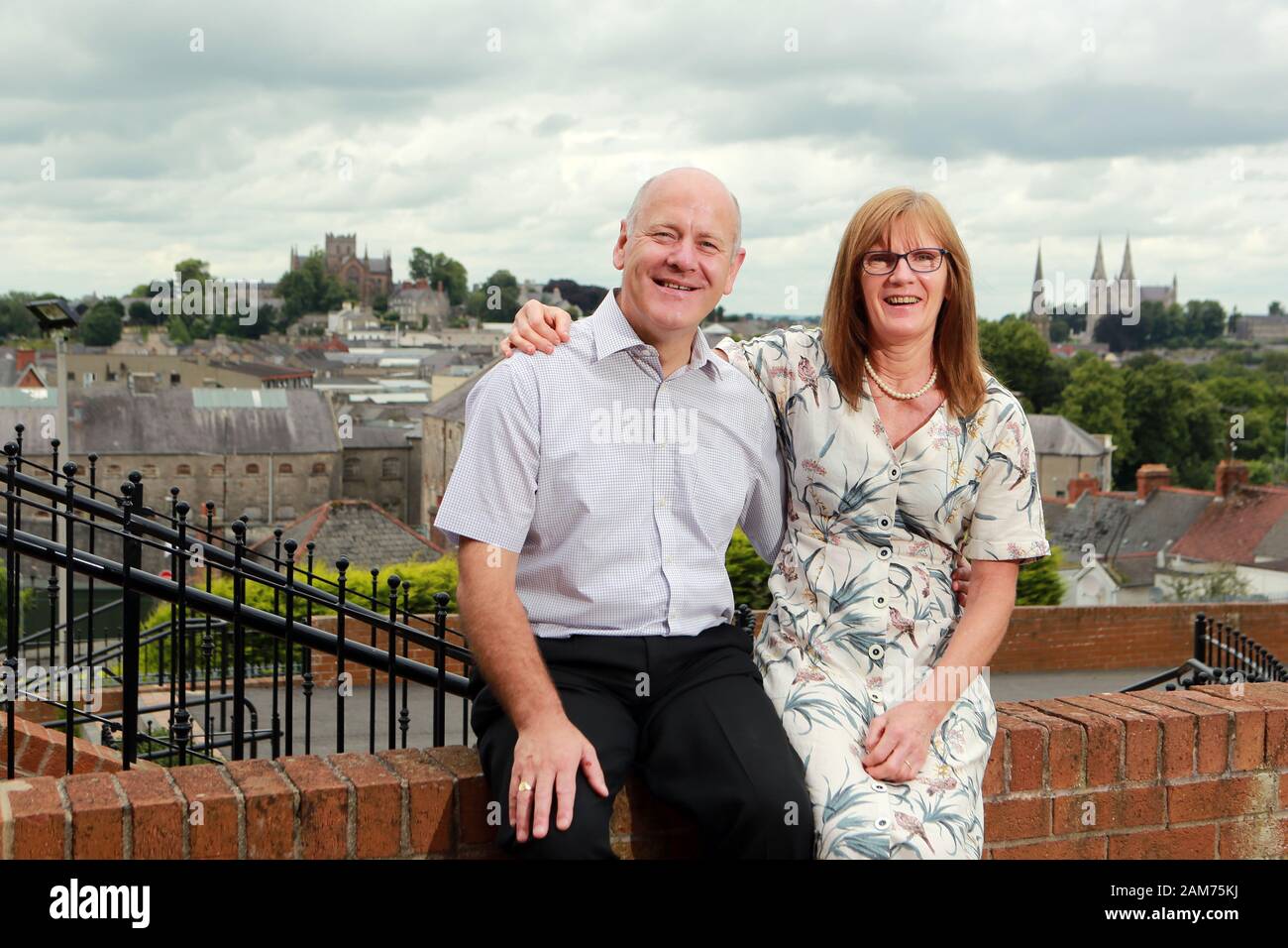 Rev David McMillan with his wife Roberta in Armagh, Northern Ireland ...