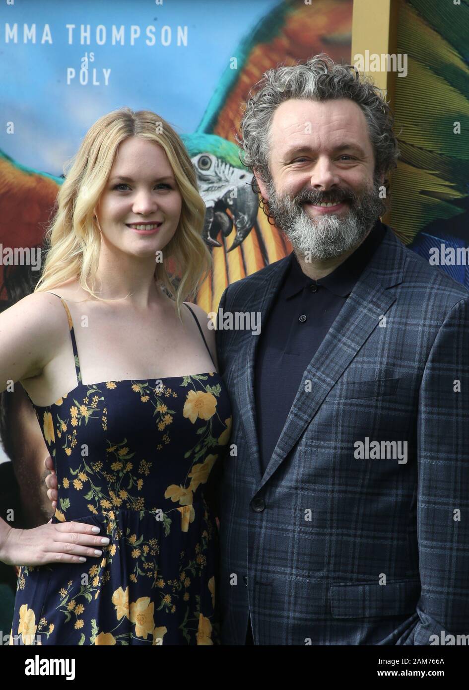 Westwood, California, USA. 11th Jan, 2020. Anna Lundberg, Michael Sheen ...
