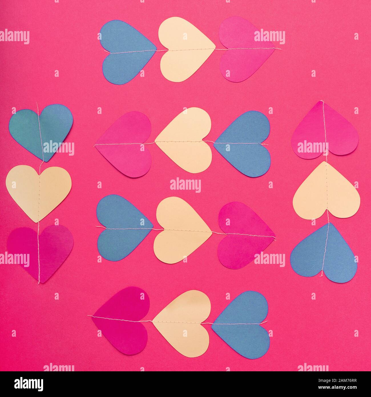 Joined blue paper hi-res stock photography and images - Alamy